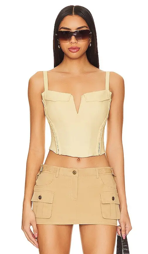 Superdown Leslie Cargo Corset Top