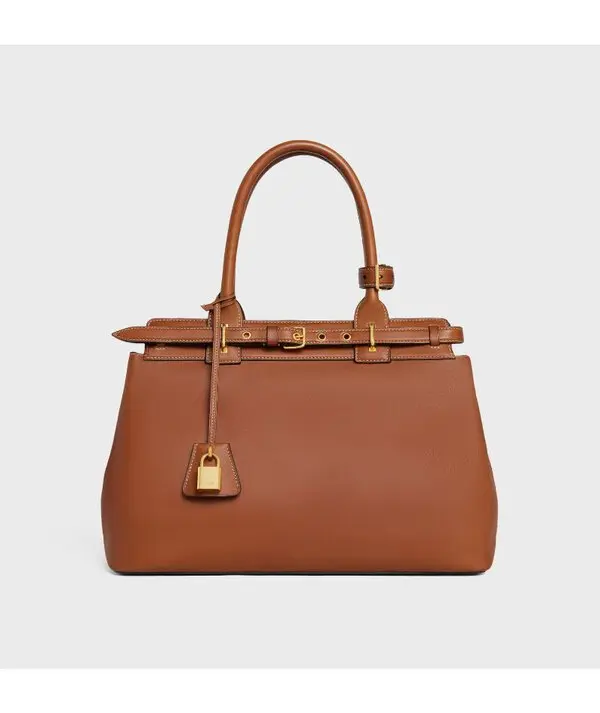 Celine Conti Bag In Natural Calfskin
