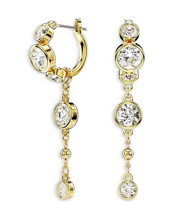 SWAROVSKI Imber Round Cut Drop Earrings - Gold