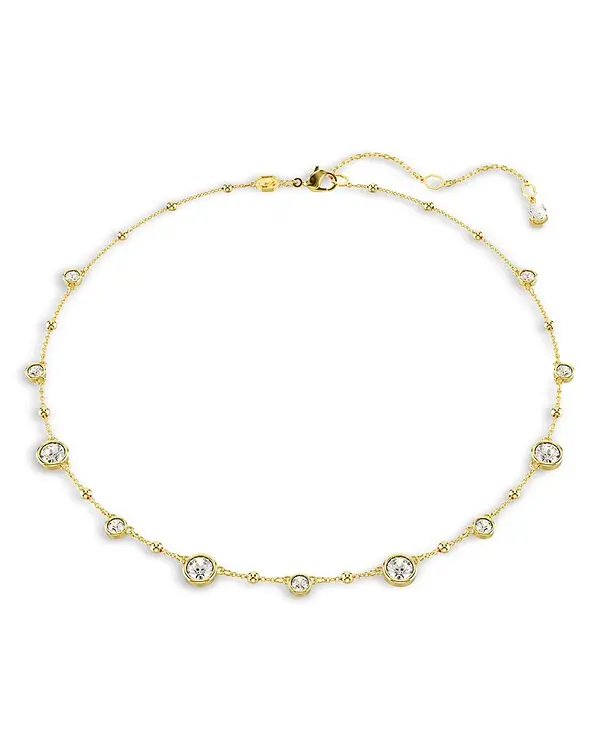 SWAROVSKI Imber Round Cut Necklace - Gold