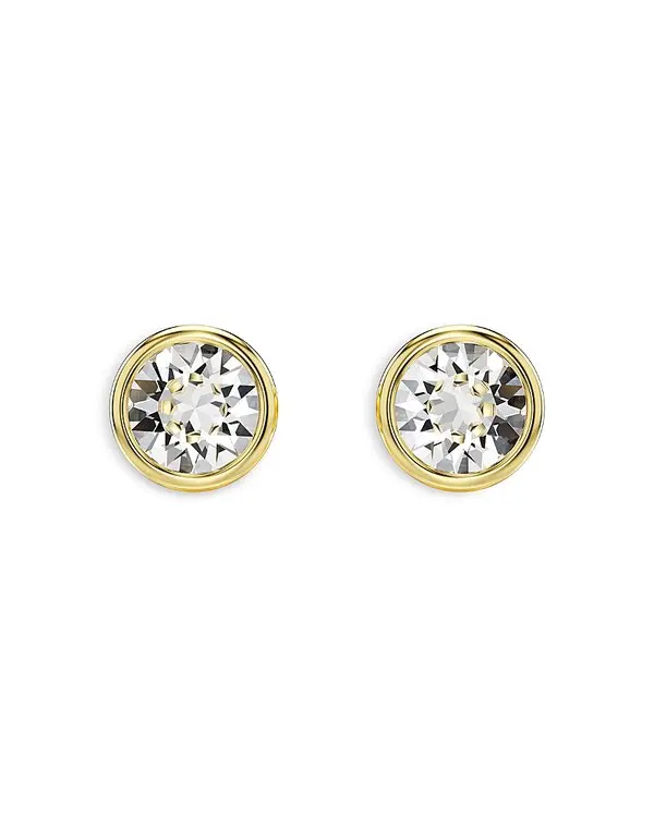 SWAROVSKI Imber Round Cut Stud Earrings - Gold