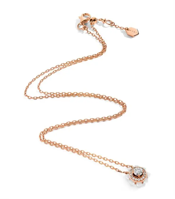 MARLI NEW YORK Tip-top Diamond Necklace - Rose Gold