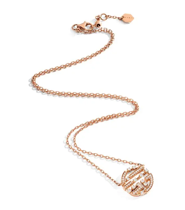MARLI NEW YORK Avenues Diamond Necklace - Rose Gold