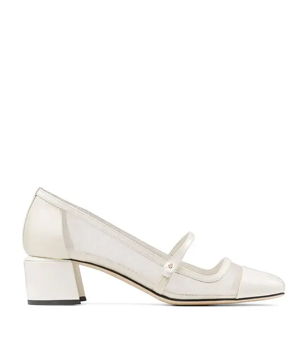 JIMMY CHOO Elisa 45 Leather Mary Jane Pumps