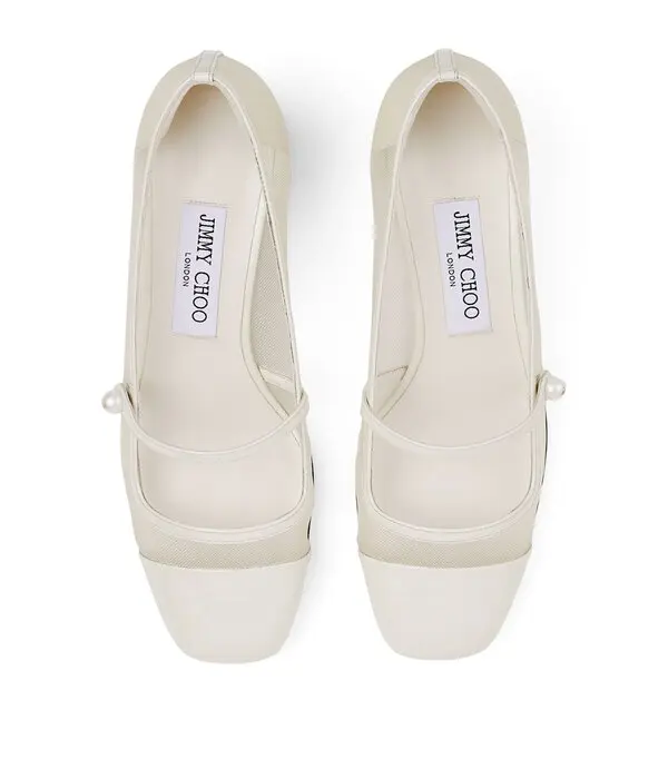 JIMMY CHOO Elisa 45 Leather Mary Jane Pumps