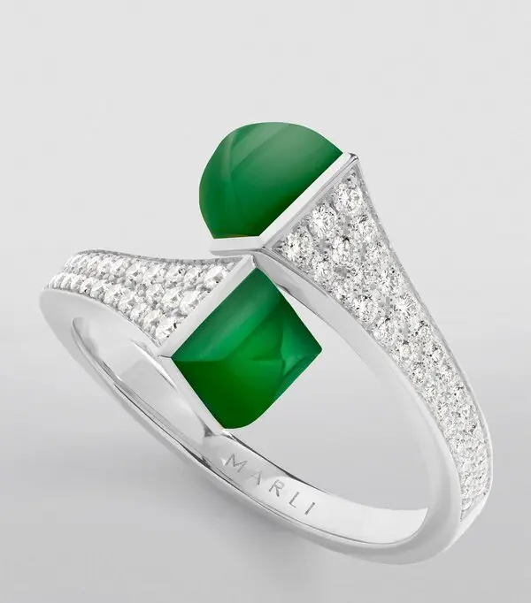 MARLI NEW YORK Cleo Diamond And Agate Ring