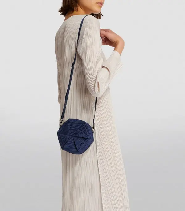 Issey Miyake Frozen Flower Cross-Body Bag In Navy - 30% Off 