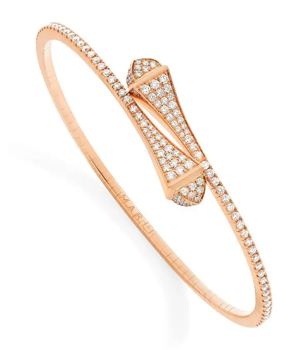 MARLI NEW YORK Cleo Diamond Slip-on Bracelet - Rose Gold