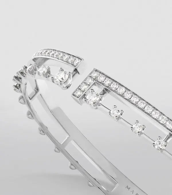 MARLI NEW YORK Large Avenues Diamond Bangle