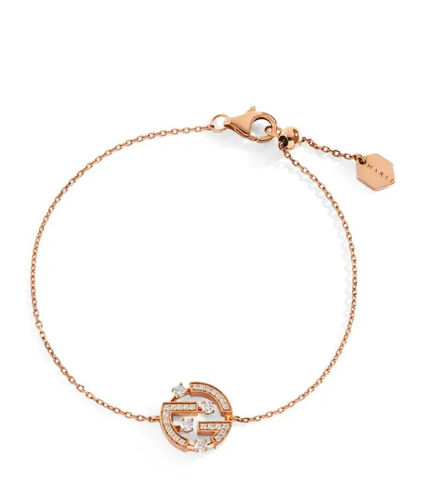 MARLI NEW YORK Avenues Diamond Bracelet - Rose Gold