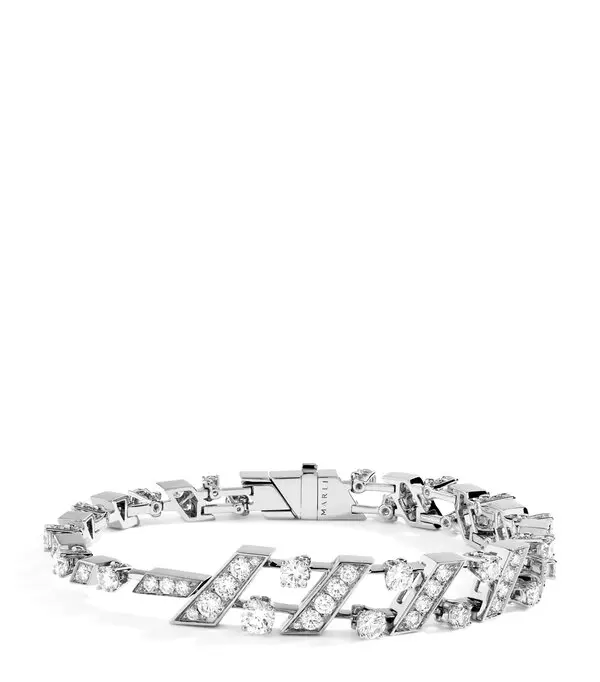 MARLI NEW YORK Gold And Diamond Fifth Avenue Bracelet - White