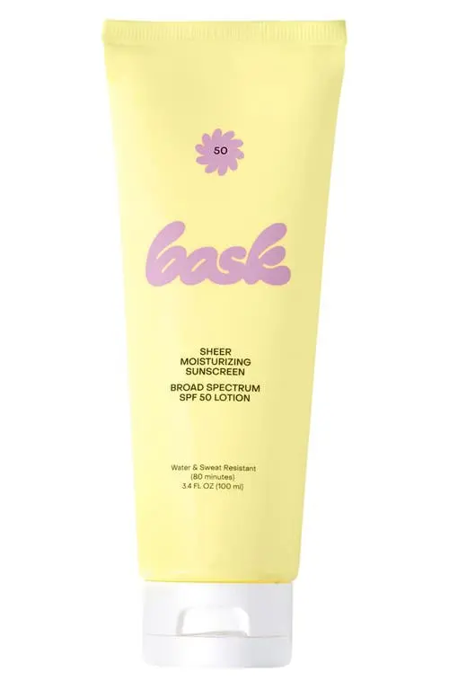 BASK Sheer Moisturizing Sunscreen Broad Spectrum Spf 50 Lotion - No Color
