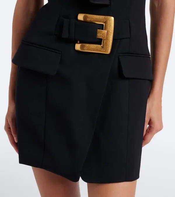 Balmain Virgin Wool Minidress