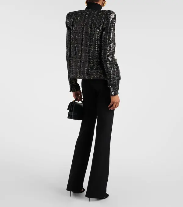 Balmain Sequined Tweed Jacket