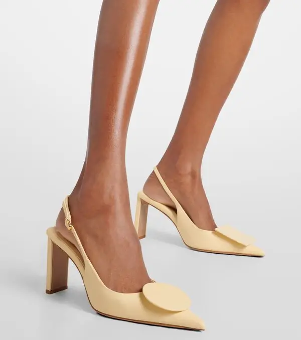 Jacquemus Les Slingbacks Duelo Hautes Slingback Pumps - White
