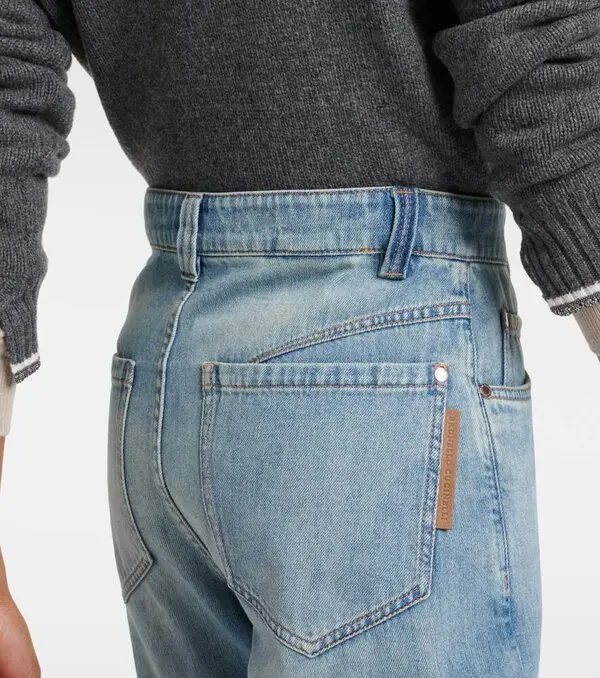 Brunello Cucinelli High-rise Wide-leg Jeans