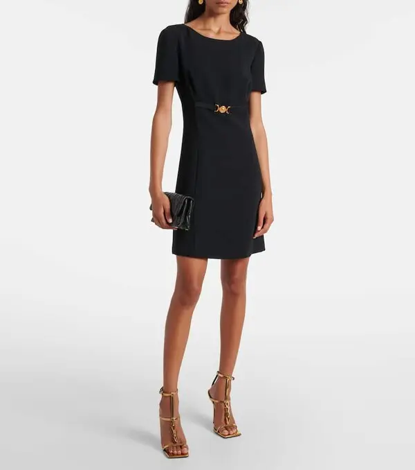 Versace Medusa '95 Short-Sleeved Mini Dress - Black - 20