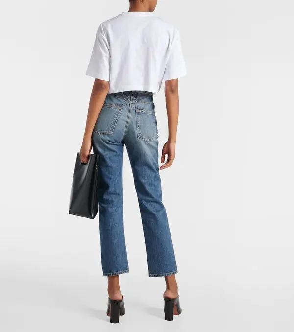 Alaïa Fluid Cotton Jersey Bodysuit