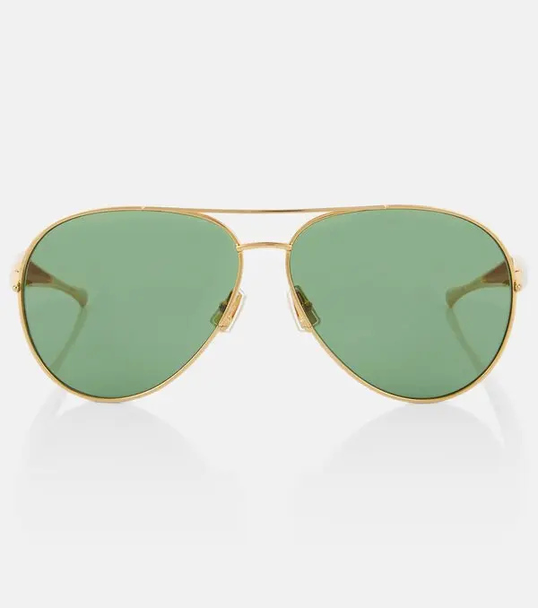 Bottega Veneta Aviator Sunglasses - Gold
