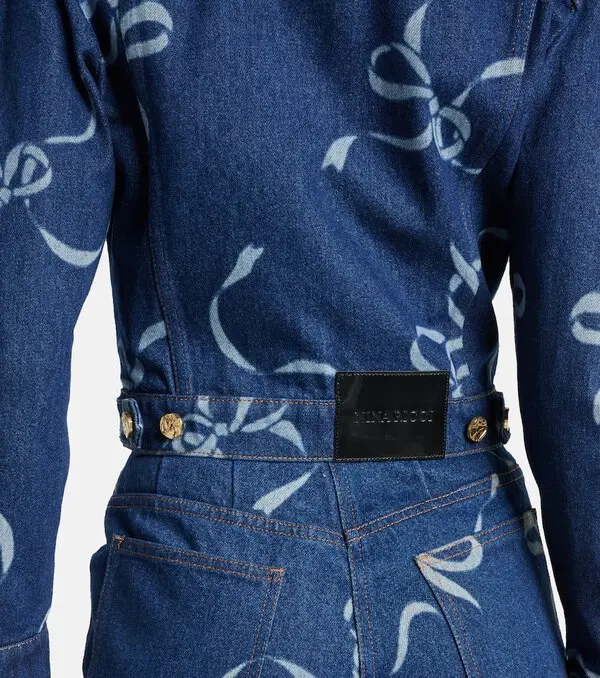 Nina Ricci Printed Denim Trucker Jacket