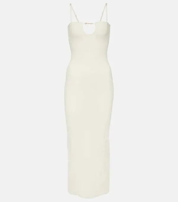 Jacquemus La Robe Sierra Bretelles Midi Dress