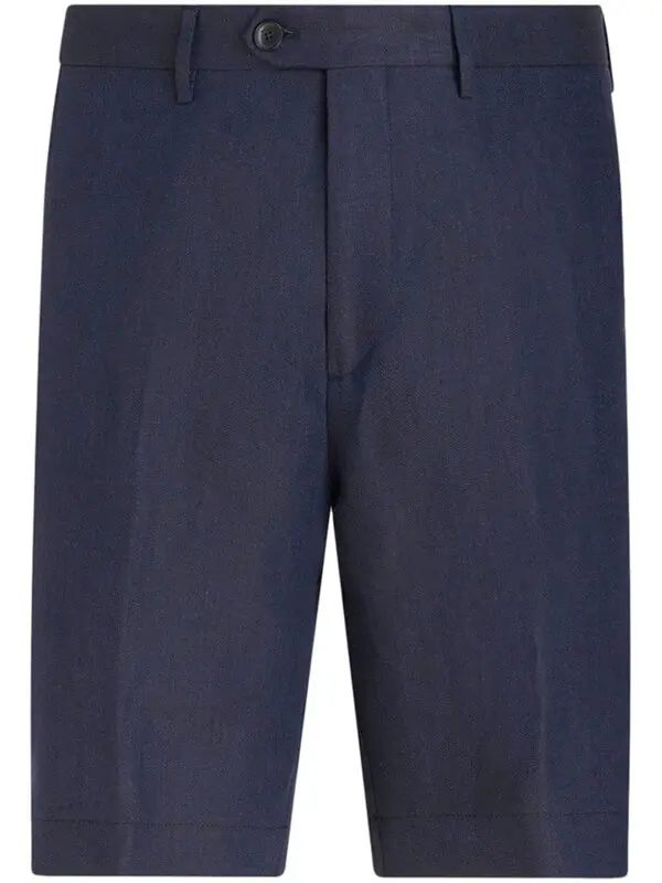 Etro Pressed-crease Bermuda Shorts - Blue