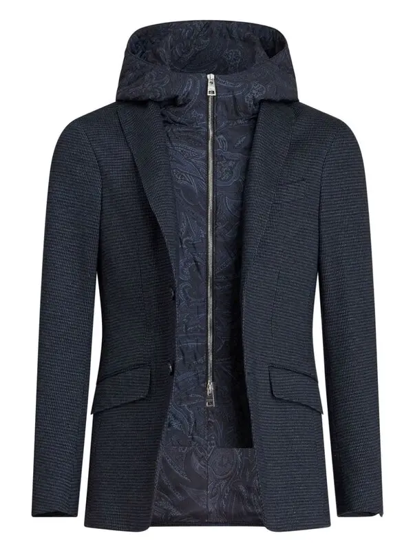 Etro Layered Houndstooth Blazer