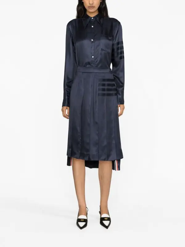Thom Browne 4-bar Stripe Long-sleeved Shirt