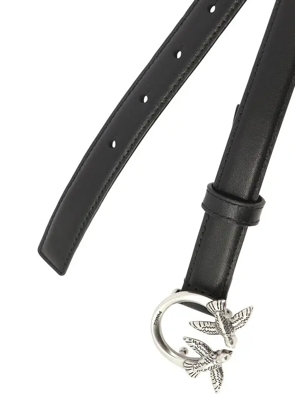 Pinko Love Berry Leather Belt