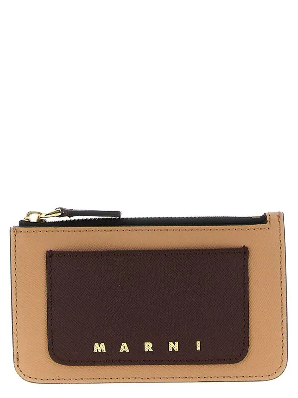 Marni Saffiano Leather Cardholder - Multicolor