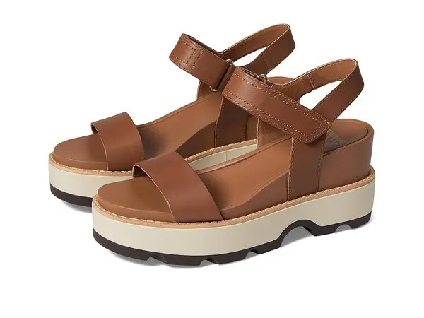 Sorel Joanietm Iv Y Strap Wedge Sandals - Brown