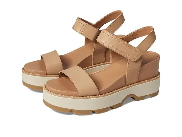 Sorel Joanietm Iv Y Strap Wedge Sandals - Brown