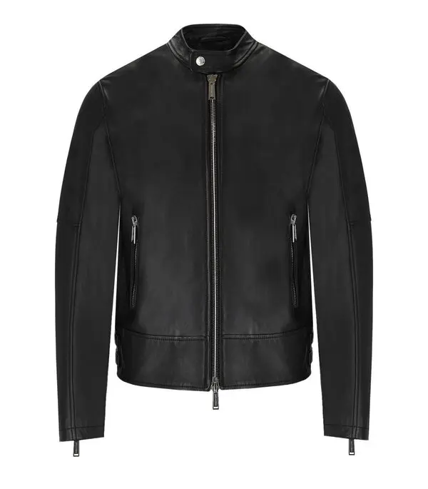 Dsquared2 Leather Biker Jacket