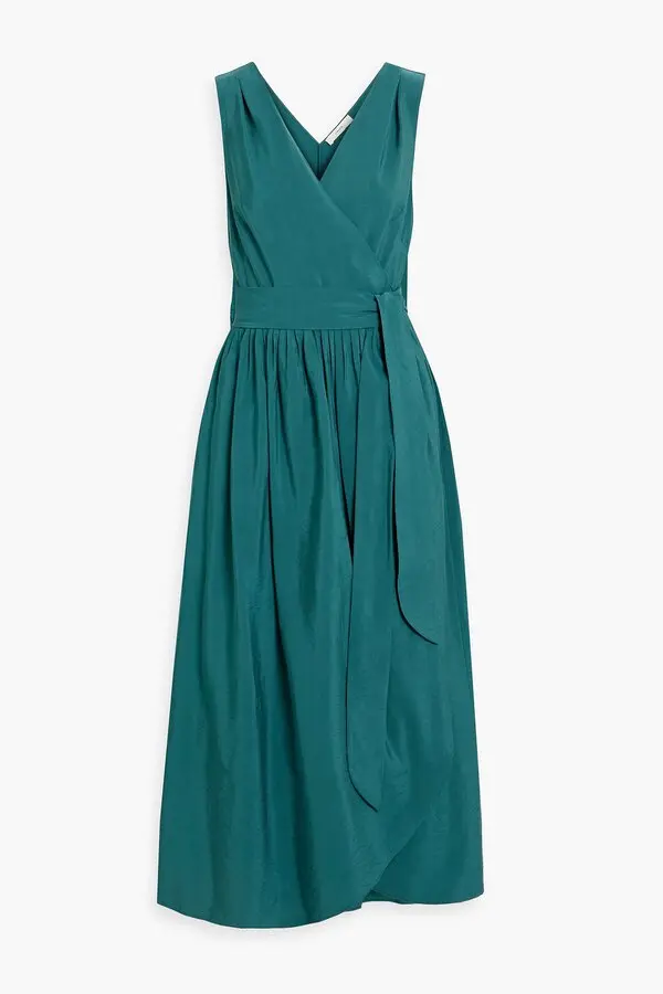 green emerald velvet dress Boden Women's Carla Jersey Wrap Dress in Green