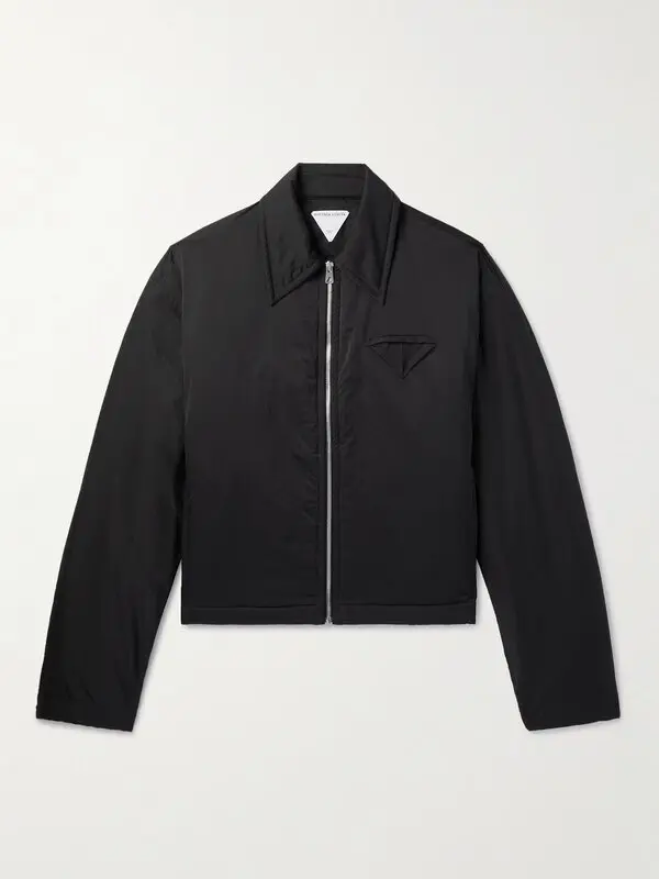 Bottega Veneta Tech Nylon Blouson - Black | Editorialist