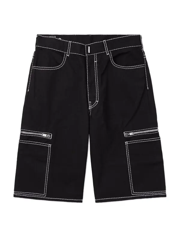 Givenchy Straight-leg Denim Cargo Shorts