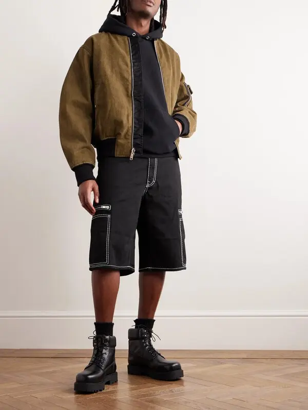 Givenchy Straight-leg Denim Cargo Shorts