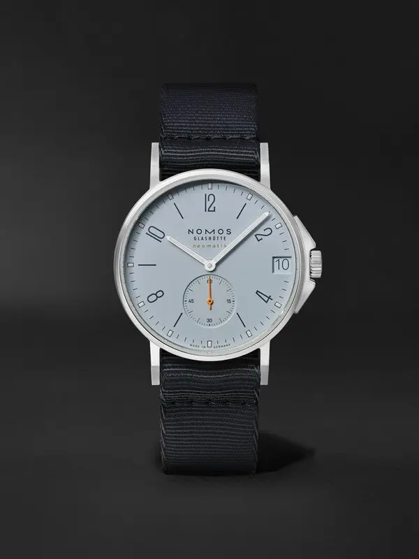 NOMOS GLASHUTTE Ahoi Neomatik 38 Date Automatic 38.5mm Stainless Steel Watch - Blue