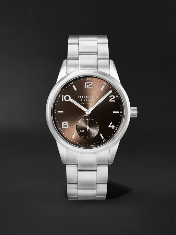 NOMOS GLASHUTTE Club Sport Neomatik Automatic 39.5mm Stainless Steel Watch - Brown