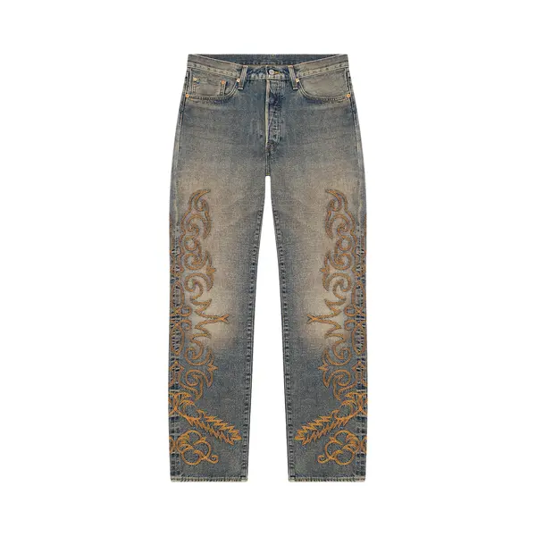 LEVI'S X Denim Tears Western Stitch 501 Jeans - Blue