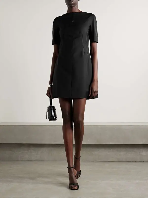 Givenchy Embellished Wool And Mohair-blend Mini Dress
