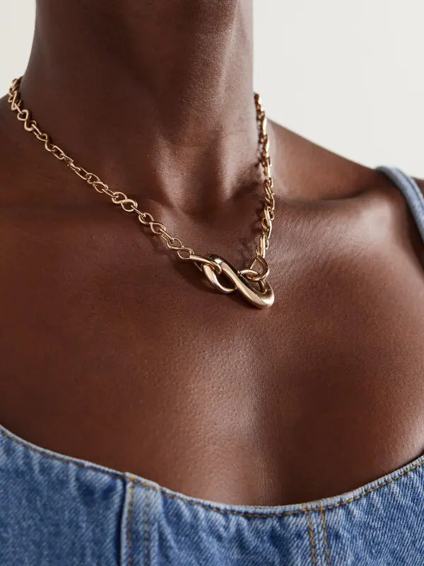 MARLA AARON Myriad Lock 18-karat Gold Necklace