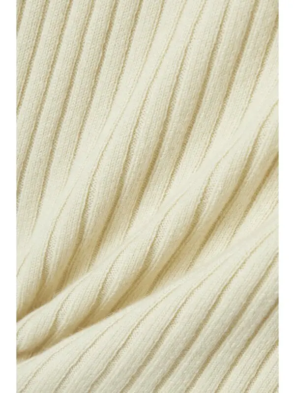 Loro Piana Ribbed Cashmere Sweater - Cream