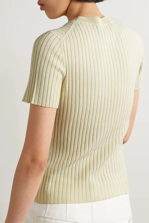 Loro Piana Ribbed Cashmere Sweater - Cream