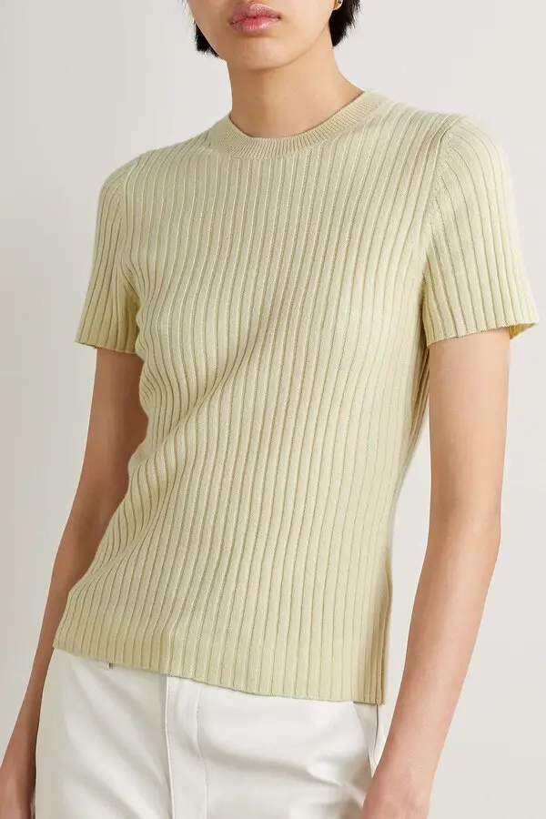 Loro Piana Ribbed Cashmere Sweater - Cream