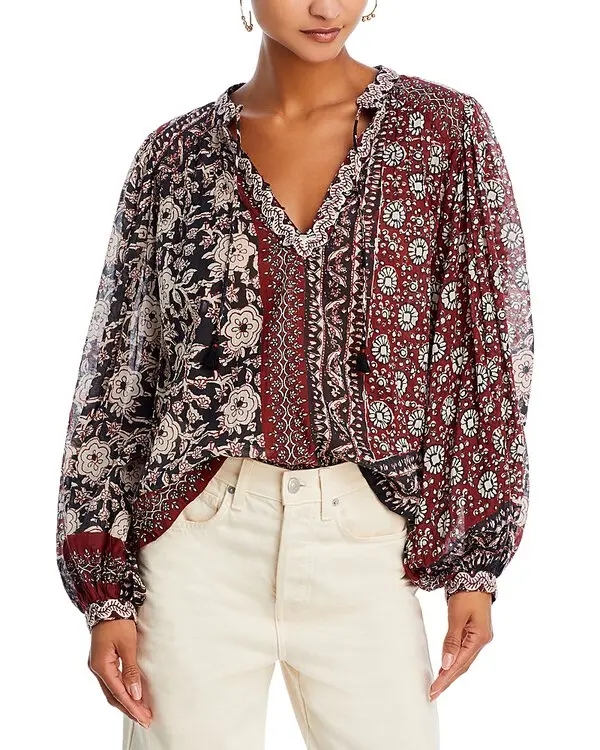 Sea Danae Cotton Printed Long Sleeve Top