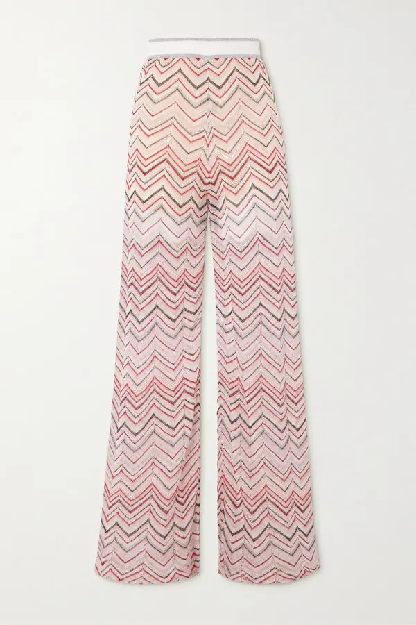 Missoni Sequin-embellished Crochet-knit Pants - Ivory