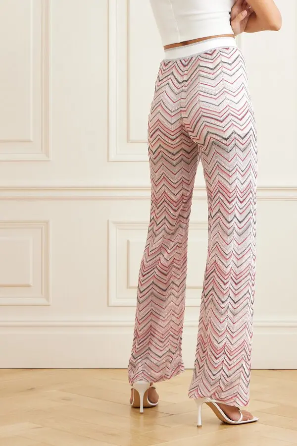 Missoni Sequin-embellished Crochet-knit Pants - Ivory