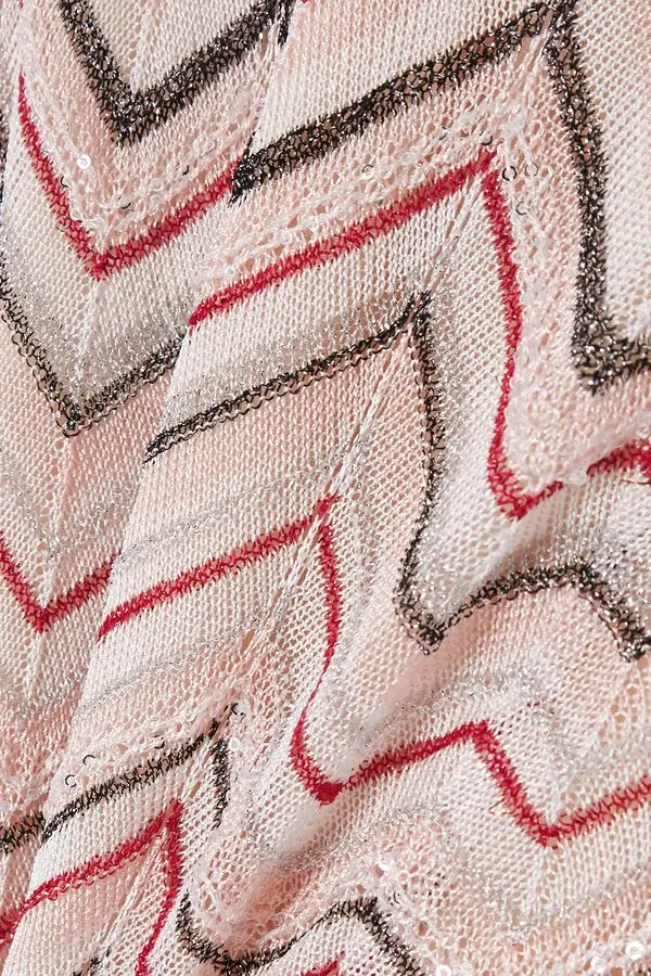 Missoni Sequin-embellished Crochet-knit Pants - Ivory