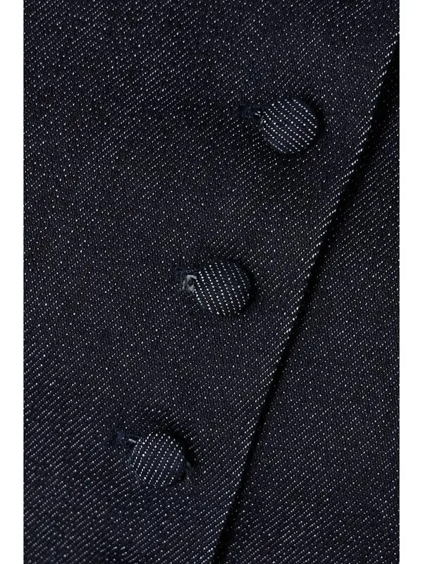 DESTREE Amoako Denim Peplum Jacket - Blue